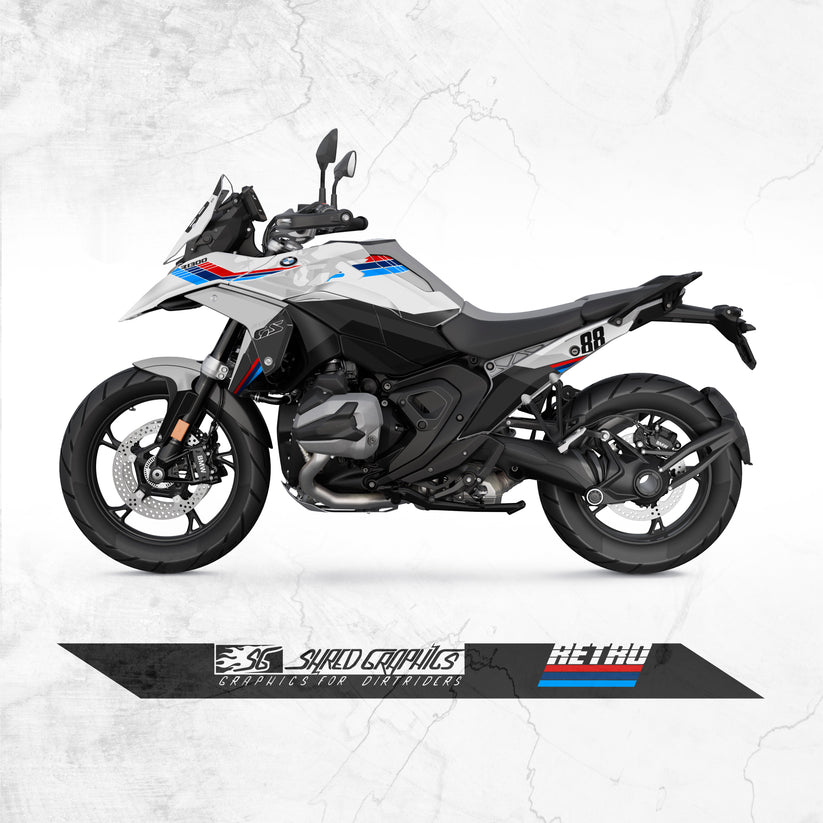BMW R1300GS | RETRO - M STYLE – Shred Graphics