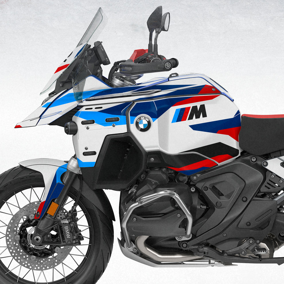 BMW R1300GS Adventure | M style White – Shred Graphics