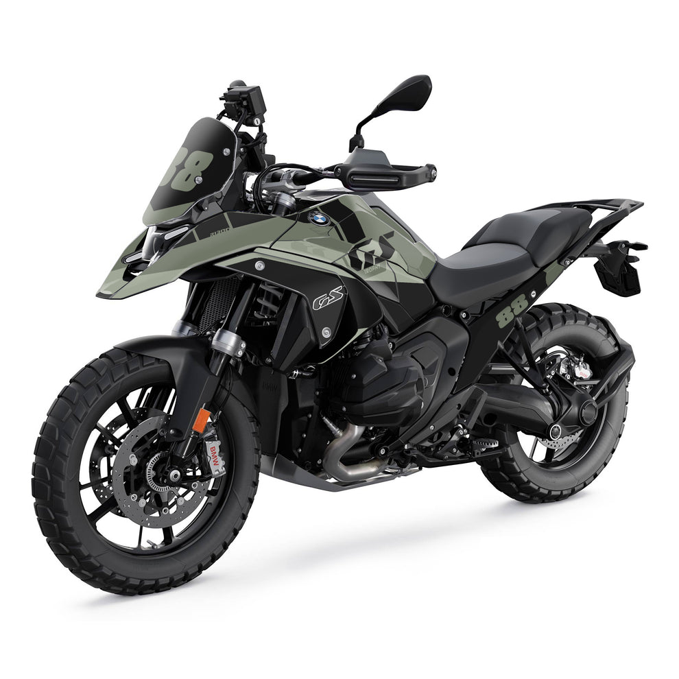 BMW R1300GS | Trophy Peet '24 Desert Green – Shred Graphics