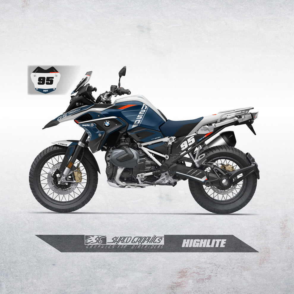 BMW R1250GS | TROPHY HIGHLITE KIT – Shred Graphics